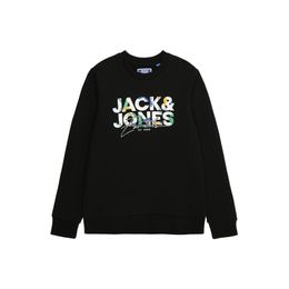 Jack & Jones Jack & Jones Junior Sweatshirt 'JJGEPLAS' Jungen Gr&ouml;&szlig;e 140 blau / gr&uuml;n / schwarz / wei&szlig;