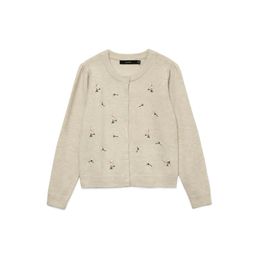V&eacute;ro Moda Vero Moda Strickjacke 'VMFiorella' Damen Gr&ouml;&szlig;e L beige / gelb / dunkelgr&uuml;n / puder