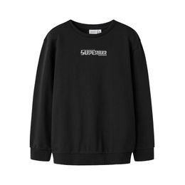name it Sweatshirt Jungen Gr&ouml;&szlig;e 122/128 schwarz / wei&szlig;
