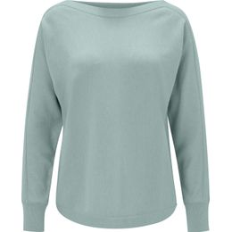 CR&Eacute;ATION L Damen Langarm-Pullover in Jersey-Strick kalkmint Gr&ouml;&szlig;e 36