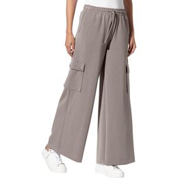Heine Damen Jerseyhose mit Cargo-Taschen taupe Gr&ouml;&szlig;e 34