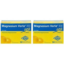 Verla-Pharm Arzneimittel GmbH & Co. KG Magnesium Verla 300 Orange Granulat Doppelpackung (2x 50St) 100 St
