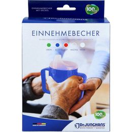 Brinkmann Medical Einnehmebecher m.Griff 2 Deckel 4+12 mm milchig 1 St