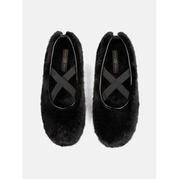 L37 Handmade Shoes Slipper 'BLACK LOTUS' Damen Gr&ouml;&szlig;e 39 schwarz