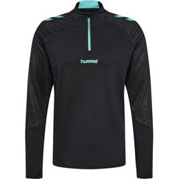 Hummel Sweatshirt Herren Gr&ouml;&szlig;e XL hellblau / schwarz