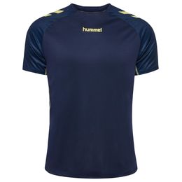 Hummel T-Shirt Herren Gr&ouml;&szlig;e S dunkelblau / gelb