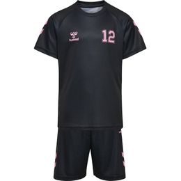 Hummel Trainingsanzug Jungen Gr&ouml;&szlig;e 152 pink / schwarz
