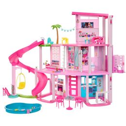 Barbie Puppenhaus &raquo;Traumvilla&laquo; mit 3 Etagen, Licht- und Soundeffekt, Wendelrutsche, Balkon und Pool bunt Puppenhaus