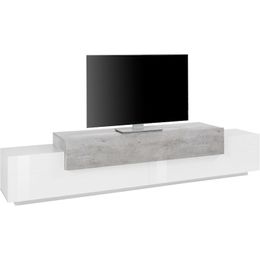 Home Affaire Lowboard &raquo;Coro,Lowboard,TV-Kommode,TV-M&ouml;bel,TV-Bank&laquo; mit 3 Klappen, (B/T/H) 240x45x51,6 cm wei&szlig; FSC -zertifizierter Holzwerkstoff