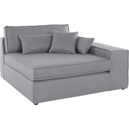 OTTO home Sofaelement &raquo;Enid&laquo; als Teil eines Modulsofas, fester Sitzkomfort grau Baumwollmix (60% Baumwolle/40% Leinen);Struktur fein (100% Polyester);