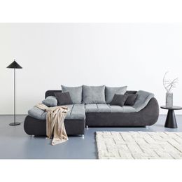 Home Affaire Ecksofa &raquo;Imola, elegant und modern, aktuelle Steppung im Sitz, bequem, L-Form&laquo; frei im Raum stellbar, wahlweise mit Bettfunktion und 