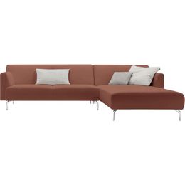 Creation BY ROLF BENZ Ecksofa &raquo;CR.446 elegantes Designsofa mit hohem Sitzkomfort&laquo; in minimalistischer, schwereloser Optik, Breite 275 cm braun