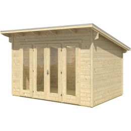 Skan Holz Gartenhaus &raquo;Ostende 1&laquo; beige Holzwerkstoff