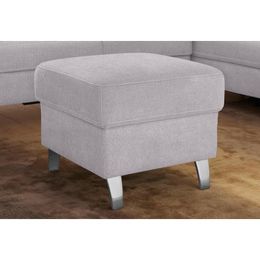 Sit & More sit&more Hocker &raquo;Arngast&laquo; silber Luxus-Microfaser ALTARA NUBUCK (100% Polyester);Struktur (100% Polyester);Flachgewebe (90% Polyester; 10% Polyamid)