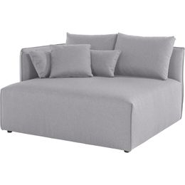 OTTO home Ottomane &raquo;N&ouml;re&laquo; kurzes Lounge-Modul - zum Zusammenstellen, Breite 138 cm, Tiefe 128 cm grau 100% Polyester