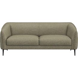FLEXLUX 2,5-Sitzer &raquo;Belle Designsofa, Couch, bequem durch Kaltschaum im Sitz&laquo; Skandinavisches Design, In hochwertiger Verarbeitung gr&uuml;n 62% Polyester/