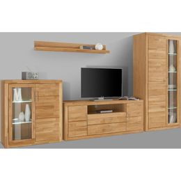 OTTO home Wohnwand &raquo;Logo&laquo; Set, 4 Stk. tlg. braun Holzwerkstoff