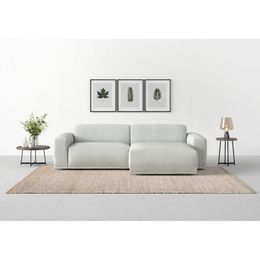 Trendmanufaktur Ecksofa &raquo;Braga, mit hochwertigem Kaltschaum, L-Form, in Cord erh&auml;ltlich&laquo; modernes Sofa, Couch mit hohem Sitzkomfort, 255/72/160 cm (B/