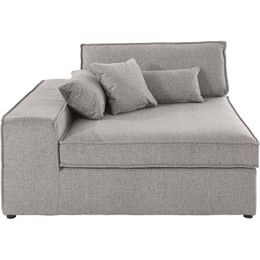 OTTO home Sofaelement &raquo;Enid&laquo; als Teil eines Modulsofas, fester Sitzkomfort grau Baumwollmix (60% Baumwolle/40% Leinen);Struktur fein (100% Polyester);