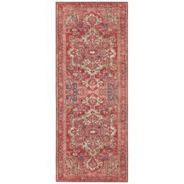 Hanse Home Teppich &raquo;Leta&laquo; rechteckig 5 mm H&ouml;he Orientalisch, L&auml;ufer, Kurzflor, Wohnzimmer, Schlafzimmer, Esszimmer rot Polyester