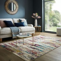FLAIR RUGS Teppich &raquo;Refraction&laquo; rechteckig 8 mm H&ouml;he Abstraktes Teppich bunt Kunstfaser
