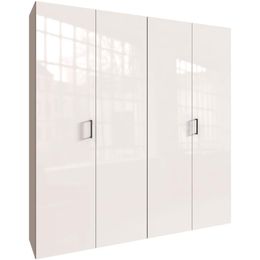 wimex Kleiderschrank &raquo;Mugano,in 3 Breiten, 2 Tiefen, viele Farben, Made in Germany&laquo; in Basic oder Premium Ausstattung, mit kurzen Griffen aus Metall schwarz
