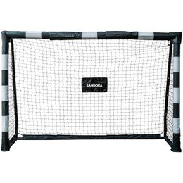 SANDORA Fu&szlig;balltor &raquo;Hattrick M&laquo; Ron-Robert Zieler Edition, 180x120x60, schwarz/wei&szlig; schwarz Polyester, Stahl