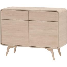 Home Affaire Sideboard &raquo;Torsby, moderner Schrank, Kommode in Eiche Natur, 108 cm breit&laquo; abgerundete Ecken, ausreichend Stauraum, vielseitig einsetzbar