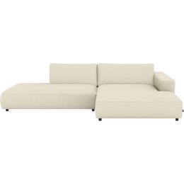 Musterring Ecksofa &raquo;Lucia&laquo; verschiedene Farben, gro&szlig;er Longchair mit Armlehne, B330 x T190 cm beige 100% Polyester