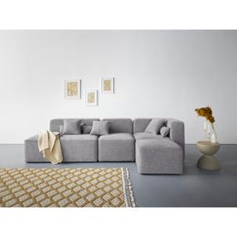 Home Affaire Ecksofa &raquo;Sundstrup L-Form&laquo; Modulserie, individuelle Zusammenstellung grau 100% Polyester