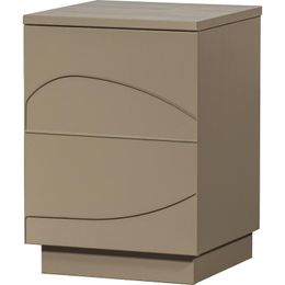 Woood Nachtschrank &raquo;Teo&laquo; 3D-Effekt, belastbar bis 15 kg, Push-to-Open Funktion, Breite 36 cm braun Holzwerkstoff