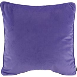 HOCK Dekokissen &raquo;Nobile Samt&laquo; 50/50 cm, Kissenh&uuml;lle mit F&uuml;llung, 1 St&uuml;ck lila Polyester