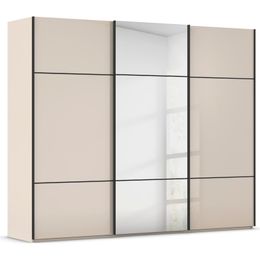 Rauch Schwebet&uuml;renschrank &raquo;Kleiderschrank Schrank Garderobe Schlafzimmerschrank SCALE-TRIO&laquo; edle dreigeteilte Front mit 2 Zierleisten Spiegel/Glas 