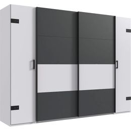 wimex Kleiderschrank &raquo;Stockholm, rustikale Optik im Industrial Design, Made in Germany&laquo; 270x65x210cm, viel Stauraum durch 2 Kleiderstangen und 10 