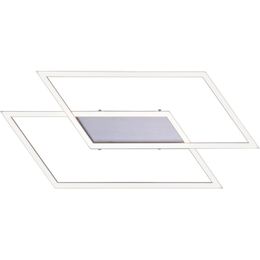 Paul Neuhaus LED Deckenleuchte &raquo;Inigo&laquo; LED-Board 1 Stk. Warmwei&szlig; Stufenlos dimmbar &uuml;ber vorhandenen Wandschalter grau