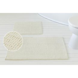 OTTO home Badematte &raquo;Kaelan, weicher Chenille&laquo; H&ouml;he 14 mm rutschhemmend beschichtet fu&szlig;bodenheizungsgeeignet Badvorleger, Badteppich weiches Chenille,