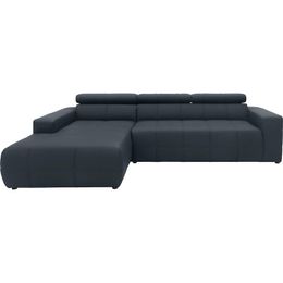 DOMO collection Ecksofa &raquo;Brandon gro&szlig;e Ausf&uuml;hrung B/T/H: 289/177/80 cm, auch in Leder und Cord&laquo; mit Kopfteilverstellung, wahlweise 