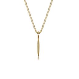 Elli Premium Damen Kette mit Anh&auml;nger &raquo;Geo Stab Basic Minimal 585 Gelbgold&laquo; gold