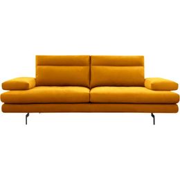 Calia italia 3,5-Sitzer &raquo;Toby Wing, italienisches Designsofa, super bequem, Megasofa&laquo; inkl. Sitztiefenverstellung und Armteilfunktion, F&uuml;&szlig;e in Schwarz