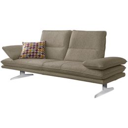 W.Schillig 2,5-Sitzer &raquo;broadway Designsofa mit hohem Sitzkomfort&laquo; Sitztiefenverstellung, Kopfteil- & Seitenteilverstellung, Breite 236cm schwarz 