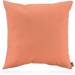 HOCK Dekokissen &raquo;Classic Uni&laquo; Kissenh&uuml;lle mit F&uuml;llung, 1 St&uuml;ck, 50/50 cm orange Polyacryl