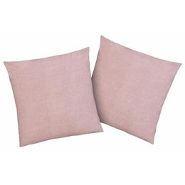OTTO home Kissenbez&uuml;ge &raquo;Melli Kissenbezug, OEKO-TEX und Made in Green zertifiziert&laquo; rosa Linon, Obermaterial: 100% Baumwolle