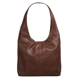 Pike Pik&eacute; Damen Shopper echt Leder, Made in Italy braun