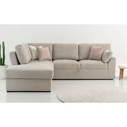 Home Affaire Ecksofa &raquo;Citry&laquo; Breite 242 cm, Chenille, Bettfunktion, Bettkasten, L-Form braun 100% polyester