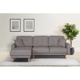 Home Affaire Ecksofa &raquo;TRIPLO optionale Schlafsofa mit Bettkasten, Ma&szlig;e B/T/H: 234/164/89 cm&laquo; L-Form wahlweise mit Bettfunktion - Liegefl&auml;che 132x210 
