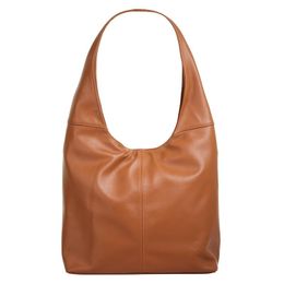 Pike Pik&eacute; Damen Shopper echt Leder, Made in Italy braun