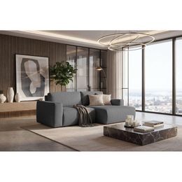 Home Affaire Schlafsofa &raquo;Noord Schlafecksofa, Breite 250 cm&laquo; Cord, Struktur, Webstoff, mit Wellenunterfederung, Massivholzrahmen 100% PES