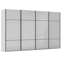Rauch Schwebet&uuml;renschrank &raquo;Kleiderschrank Schrank Garderobe Schlafzimmerschrank SCALE-TRIO&laquo; edle dreigeteilte Front mit 2 Zierleisten Glasfront MADE 