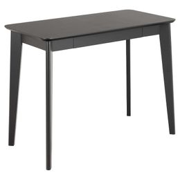 ACTONA GROUP Schreibtisch &raquo;Roxby&laquo; Schreibtisch, matt schwarz SH Lack Eiche Furnier, 100x50x75 cm schwarz