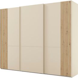 Musterring Schwebet&uuml;renschrank &raquo;Isabelle&laquo; T&uuml;ren mit Lamellenoptik, verschiedene Gr&ouml;&szlig;en und Farben, H&ouml;he 236cm beige Hartfaserplatte, Holzwerkstoff